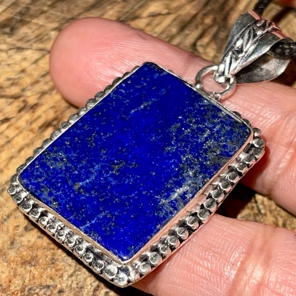 handmade & handcrafted gemstone jewelry | Jewelry | Thin Square Lapis ...